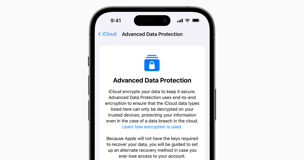 Apple advances user security with powerful new data protections – Apple ...